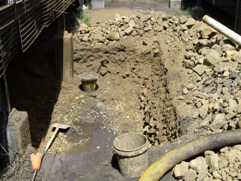 Footings Under Conveyor | Hydro Excavac